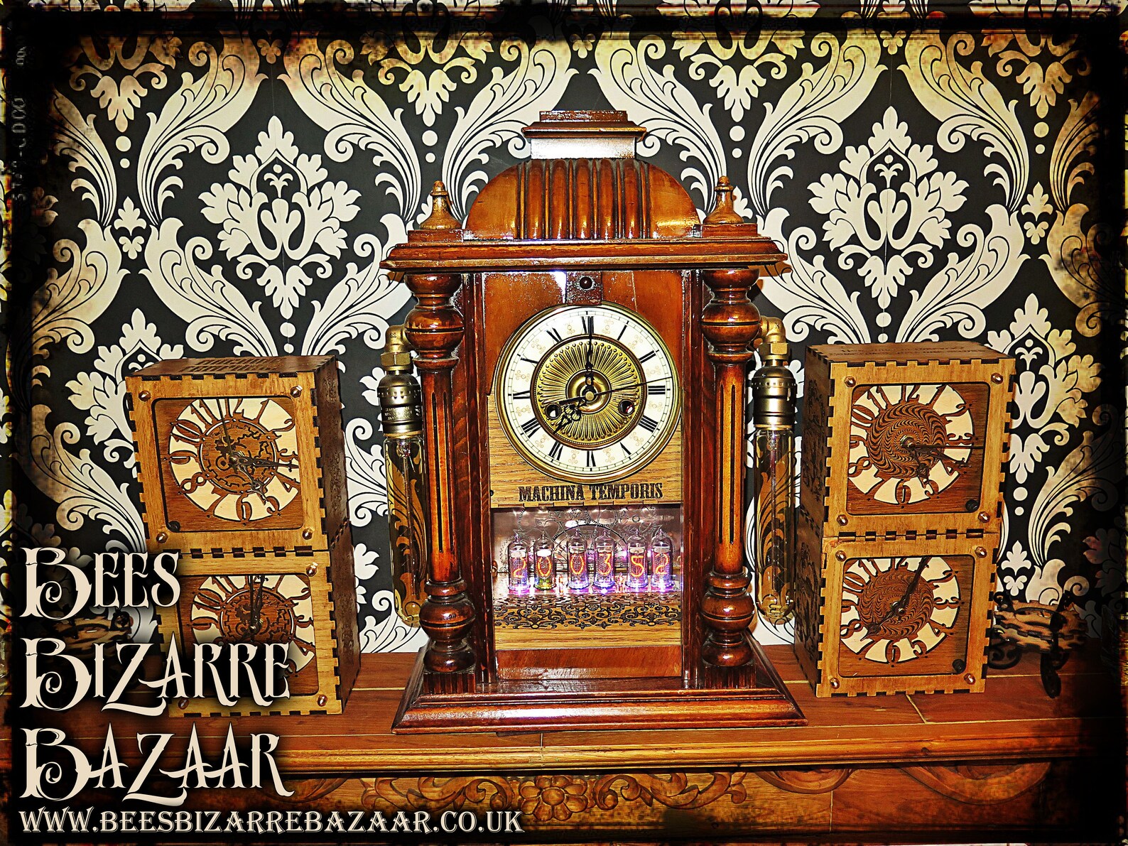 Alice in Wonderland Clock Steampunk Laser Cut | Etsy