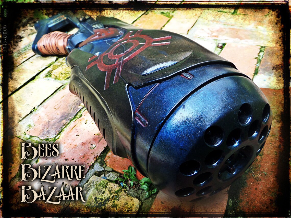 Steampunk Nerf Gun gatling Gun Ray Gun Cosplay Swarmfire - Etsy