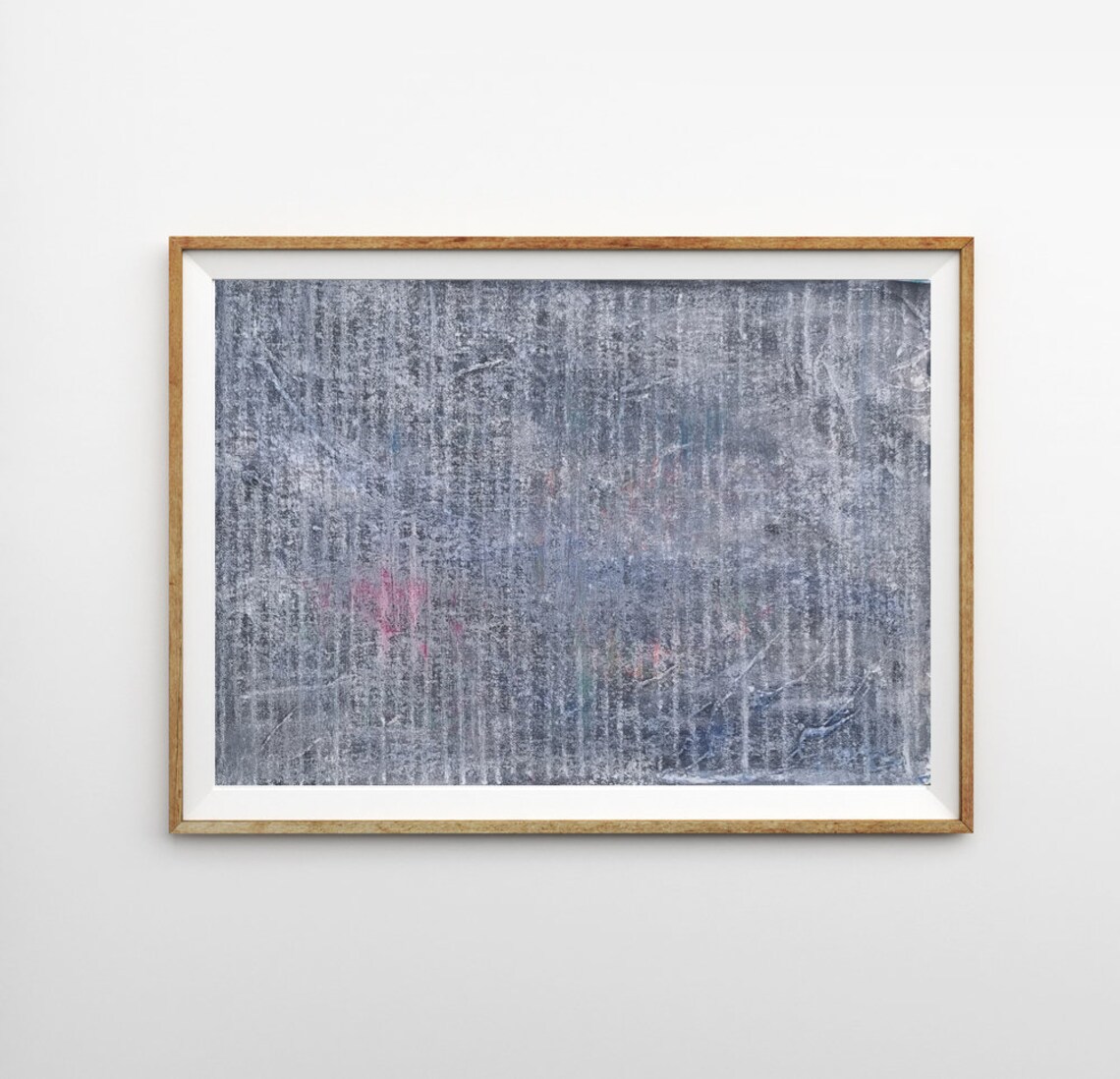 Original Abstract Grey Painting on A3 Canvas Paper, Minimalist Gray ...