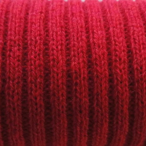 Red Knitted Scarf - Etsy