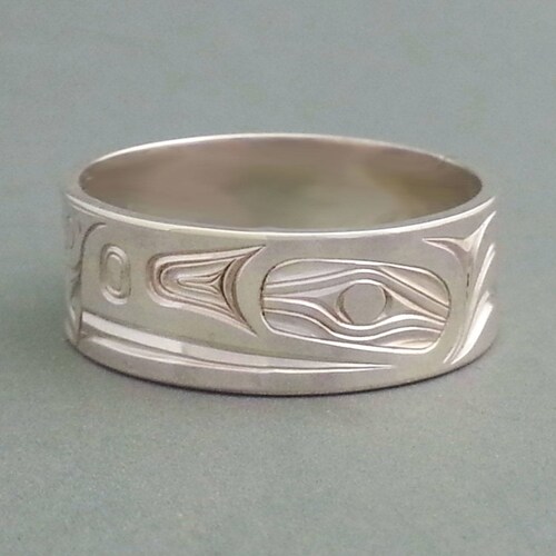 Northwest Coast Native Wrap Ring Silver First Nations Band - Etsy