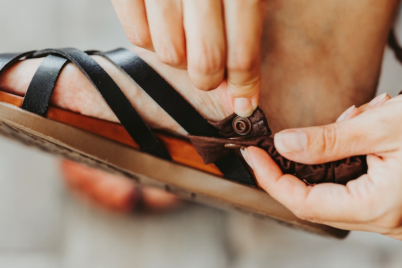 Brown Flip Flop Back Straps / Shoe Accessories Adults and | Etsy