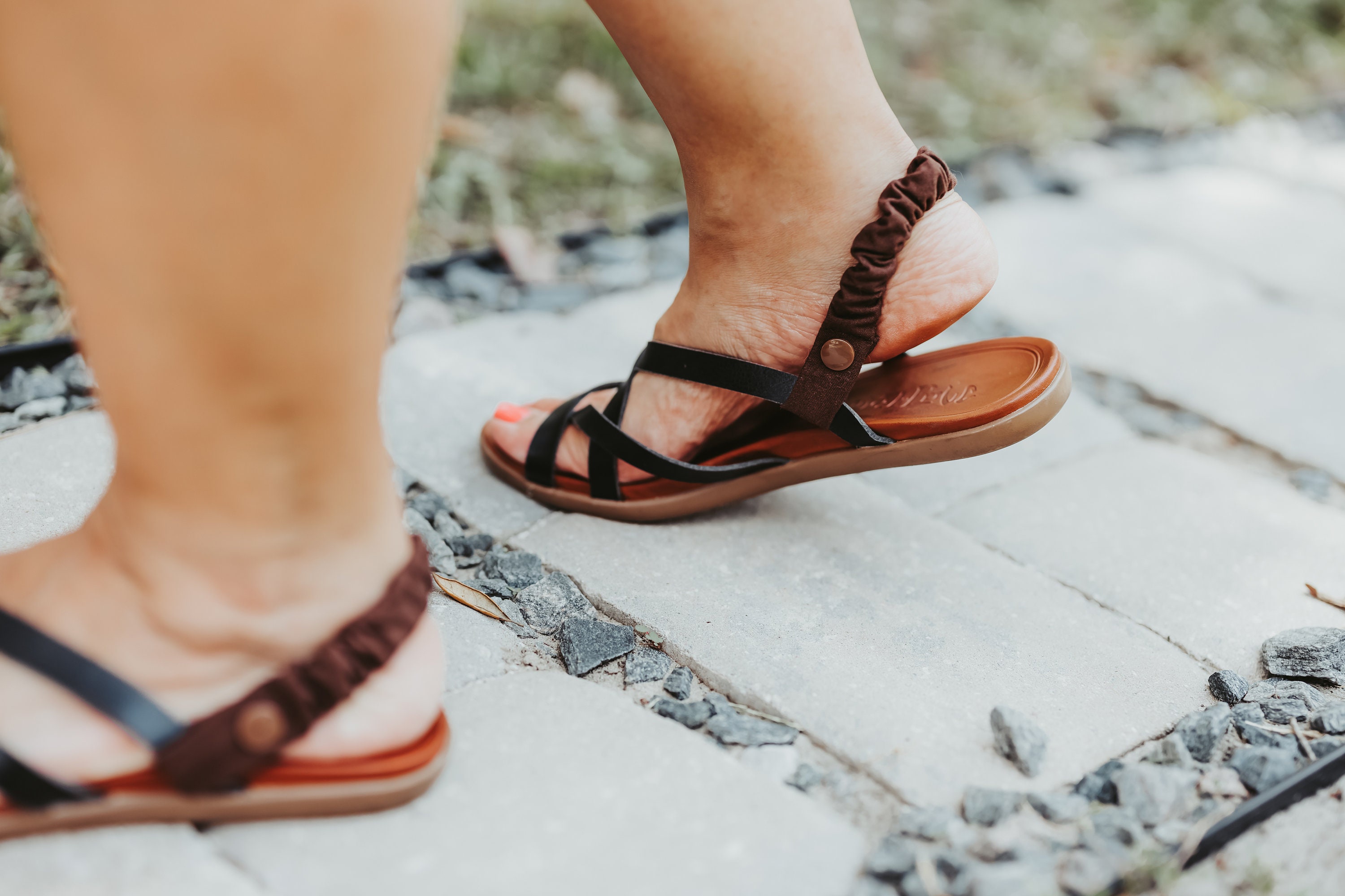 Brown Flip Flop Back Straps / Shoe Accessories - Adults and Children ...