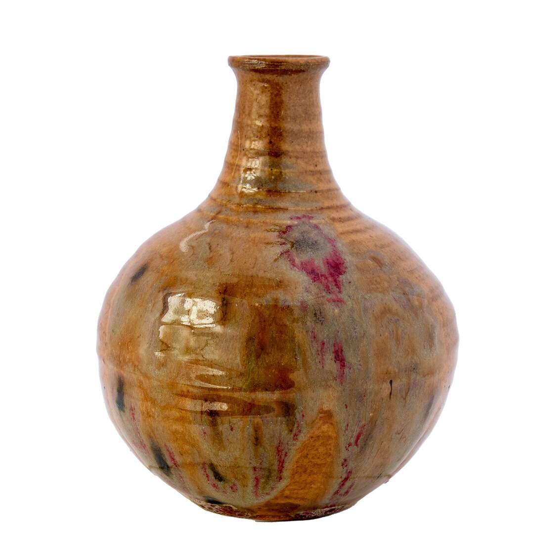 Vintage Studio Ceramic Fine Art Pottery Wheel Thrown Vase Made by Pat ...