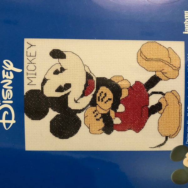 Mickey Cross Stitch - Etsy