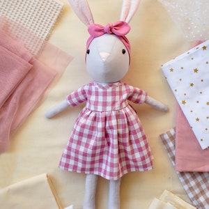 Bunny Sewing Pattern, Doll Clothes PDF, Rabbit Pattern, Stuffed Animal ...
