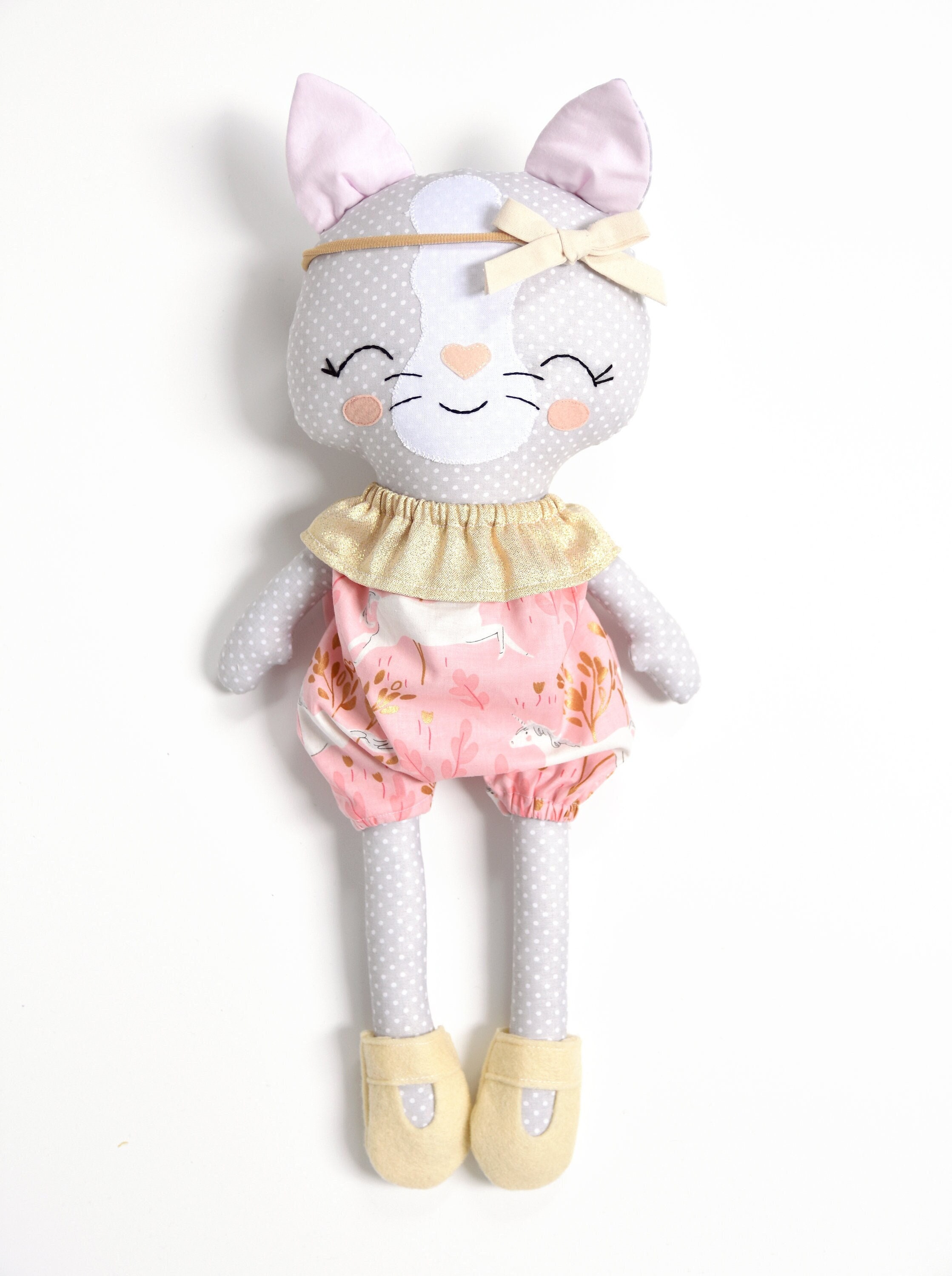 Dolls Cat doll handmade Cloth doll Handmade animal doll Rag doll cat ...