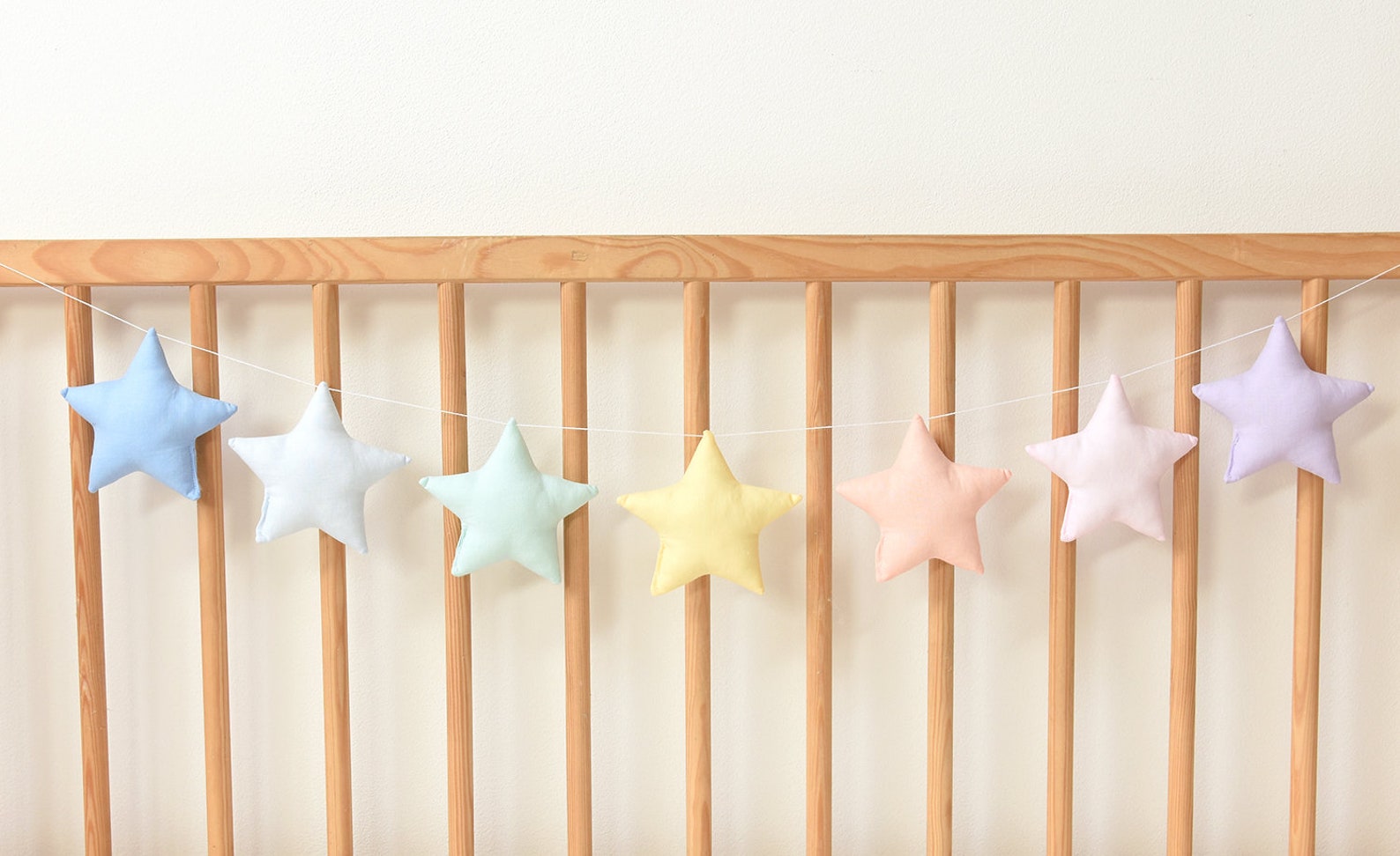 Pastel Rainbow Bunting Rainbow Star Garland Rainbow Nursery | Etsy