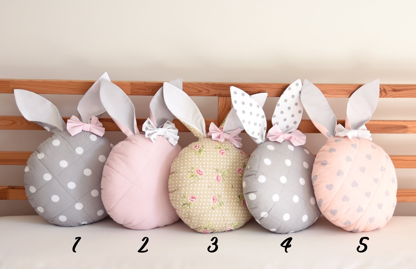 Bunny Pillow Round Pillow for Kids Bunny Nursery Decor Pillow - Etsy