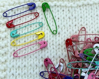 Safety Pins 100pcs Colorful Safety Pins Safety Pin - Etsy
