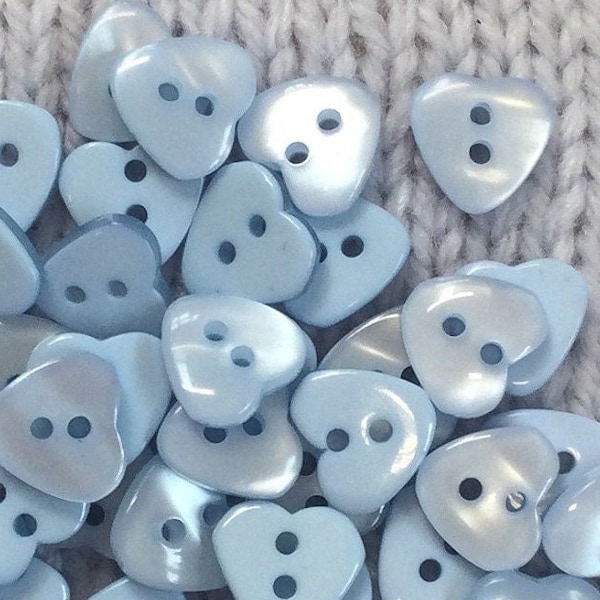 Tiny Heart Buttons - Etsy