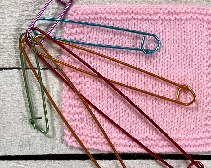 Metal Stitch and Knitting Holders, Set of Six, Perfect for All Crafts ...