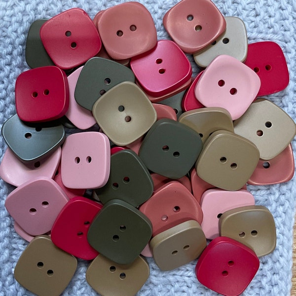 Square Buttons - Etsy