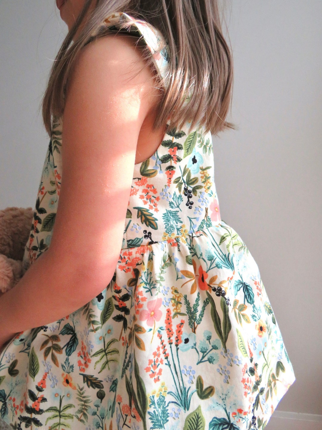 Handmade Girls Peplum Top-spring Easter Outfit-boho Top-gifts for Kids ...