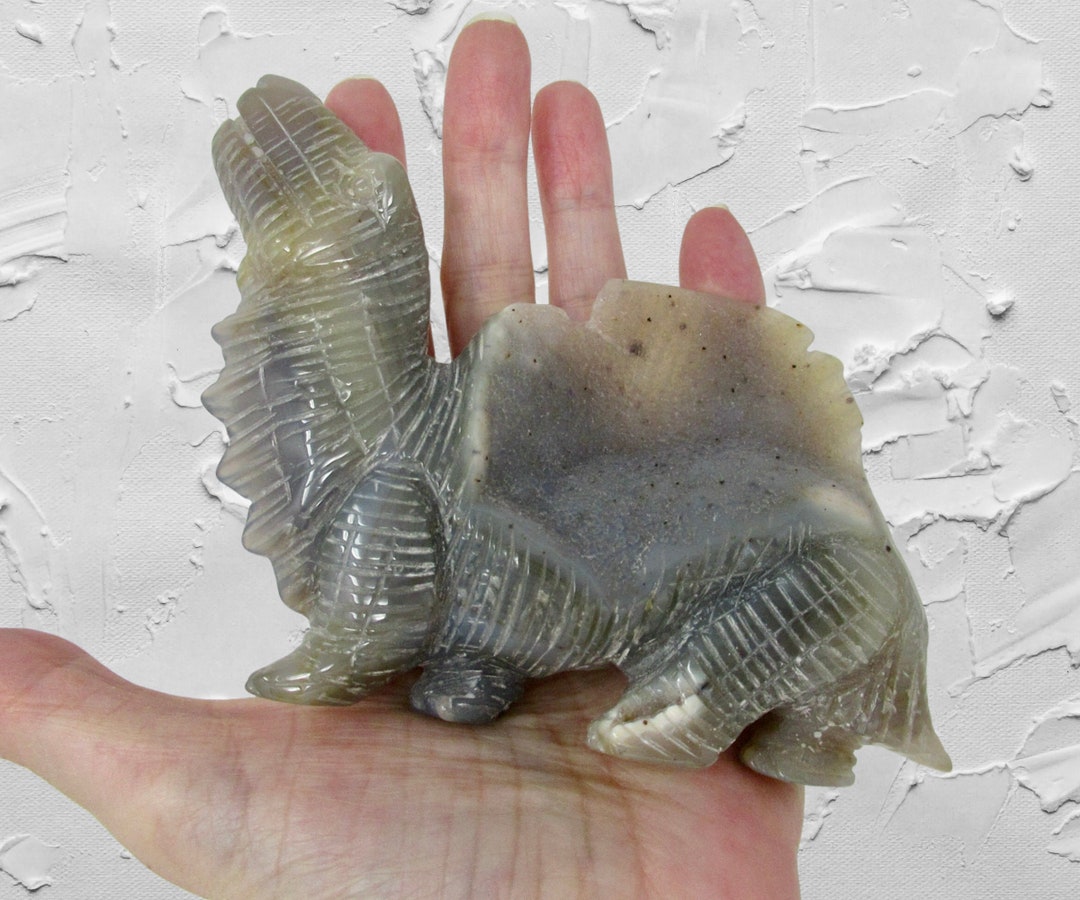 5 Dinosaur Agate Geode Carved Crystal Animal 120mm 230g - Etsy