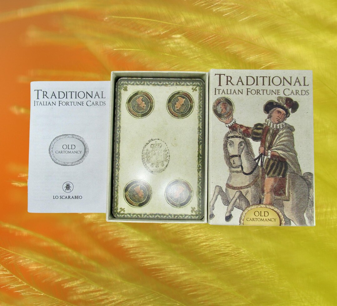The Traditional Italian Fortune Oracle Card Deck, Old Cartomancy Lo ...