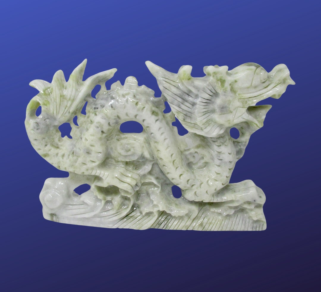 12 Dragon Jadeite Jade Crystal Stone Carving 305mm 4.134kg / 9lbs - Etsy