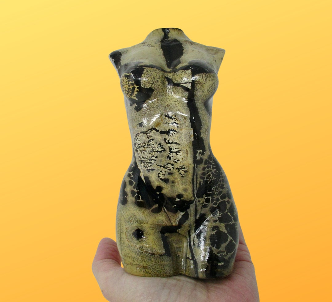 6.5 Picture Jasper Goddess Deity Crystal Lady Body Women Torso Carving ...