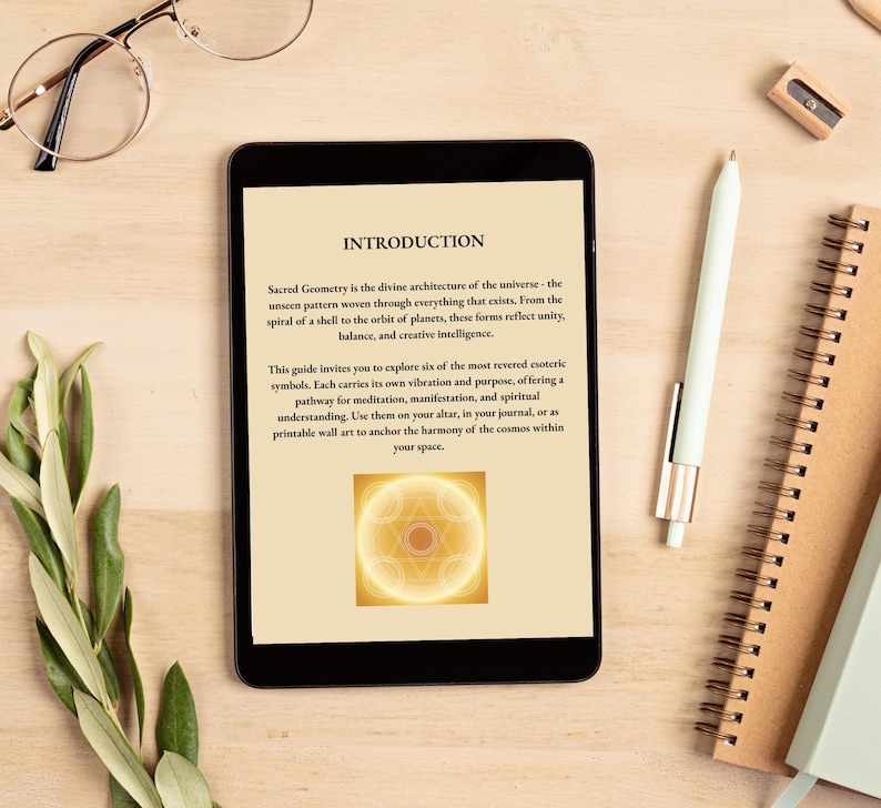 SACRED GEOMETRY SYMBOLS Ebook | Printable Guide to Esoteric Harmony ...