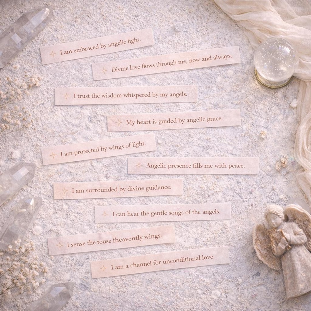 Angelic Affirmation Slips Printable – One Angelic Thought, Divine ...