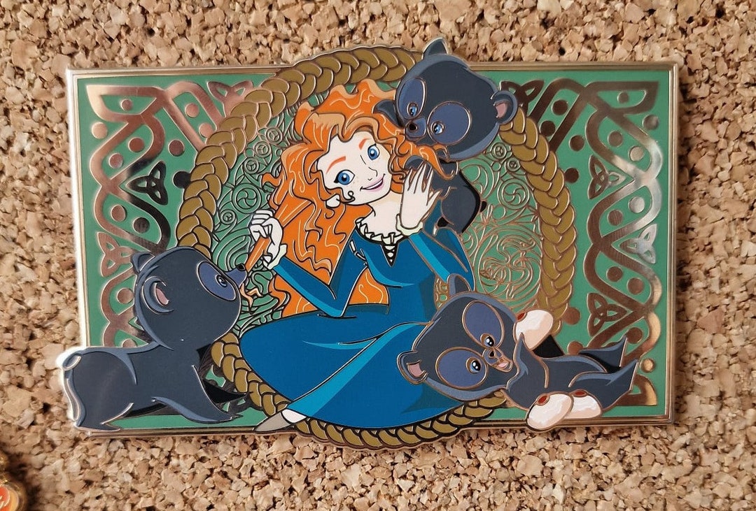 Fantasy Disney Pins - Brave, Merida, Rebel Brother Bear Pins - Etsy