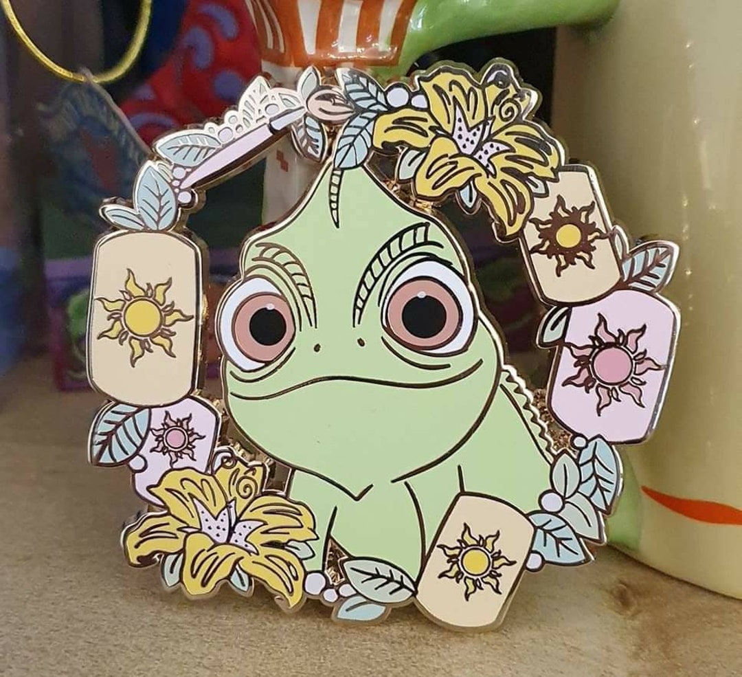 GRADE B Fantasy Disney Pins Pascal Tangled Pastel Wreath - Etsy