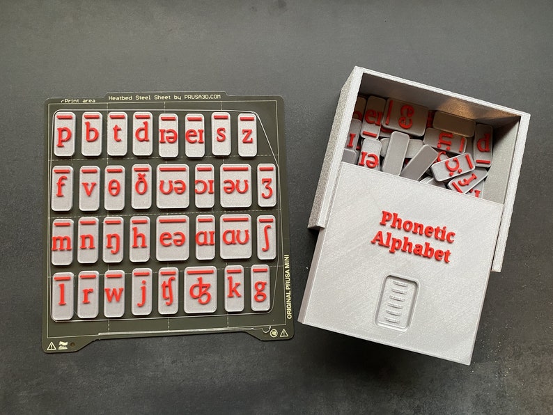 3D Phonetic Alphabet Tool for Your ESL Classroom - Digital File (.stl ...
