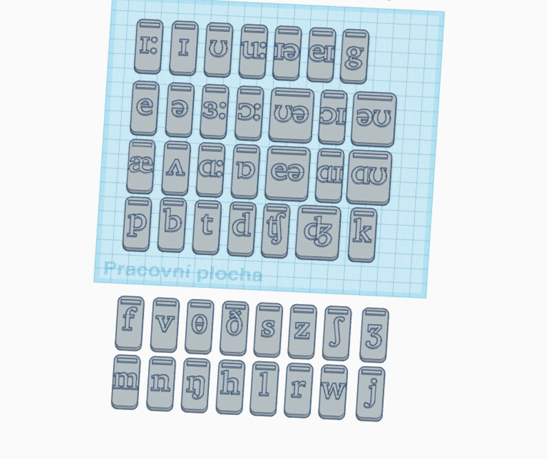 3D Phonetic Alphabet Tool for Your ESL Classroom - Digital File (.stl ...