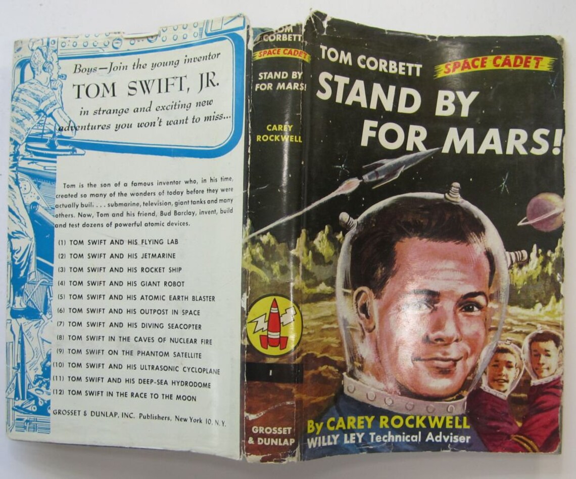 1956 Tom Corbett Space Cadet: Stand by for Mars! Hardcover Book WITH ...