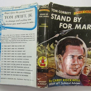 1956 Tom Corbett Space Cadet: Stand by for Mars! Hardcover Book WITH ...