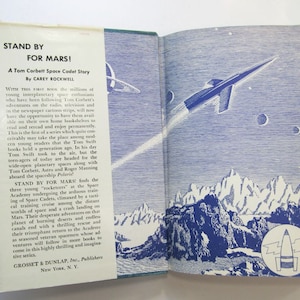 1956 Tom Corbett Space Cadet: Stand by for Mars! Hardcover Book WITH ...