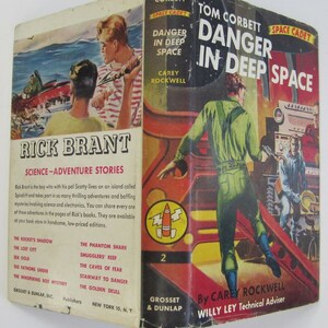 1956 Tom Corbett Danger in Deep Space Hardcover Book WITH Dust Jacket ...