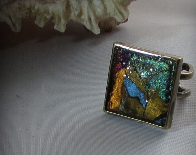 Resin Glitter Ring – Stained Glass Window - Etsy UK