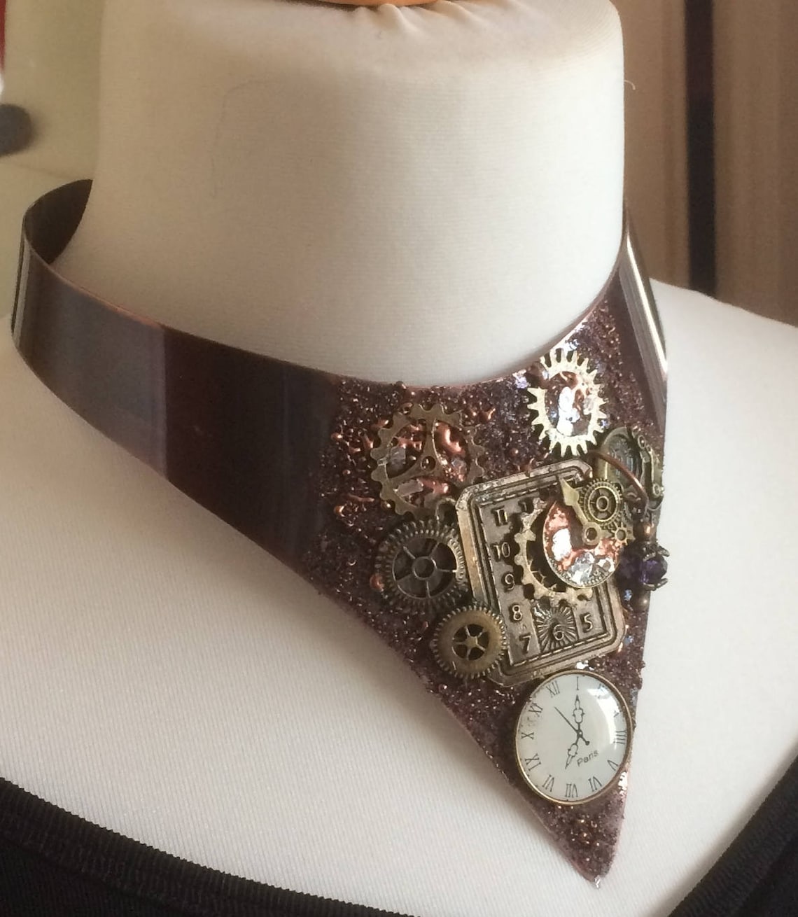 Exploding Time Steampunk Collar - Etsy UK