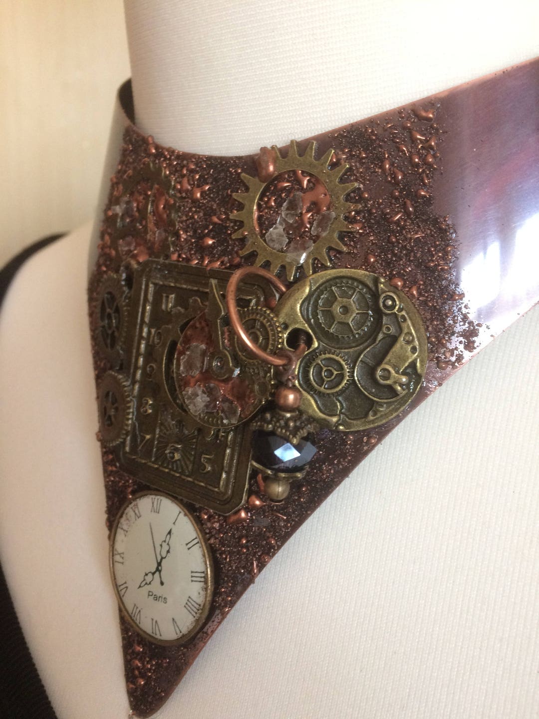 Exploding Time Steampunk Collar - Etsy UK