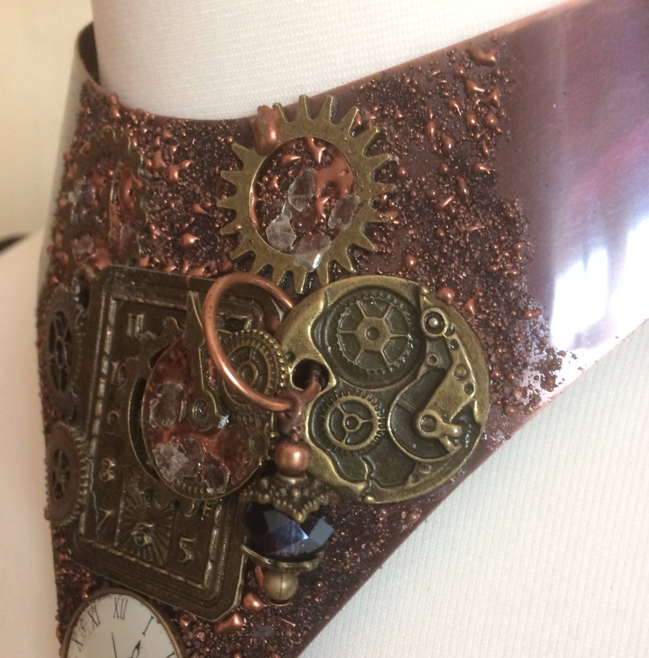 Exploding Time Steampunk Collar - Etsy UK