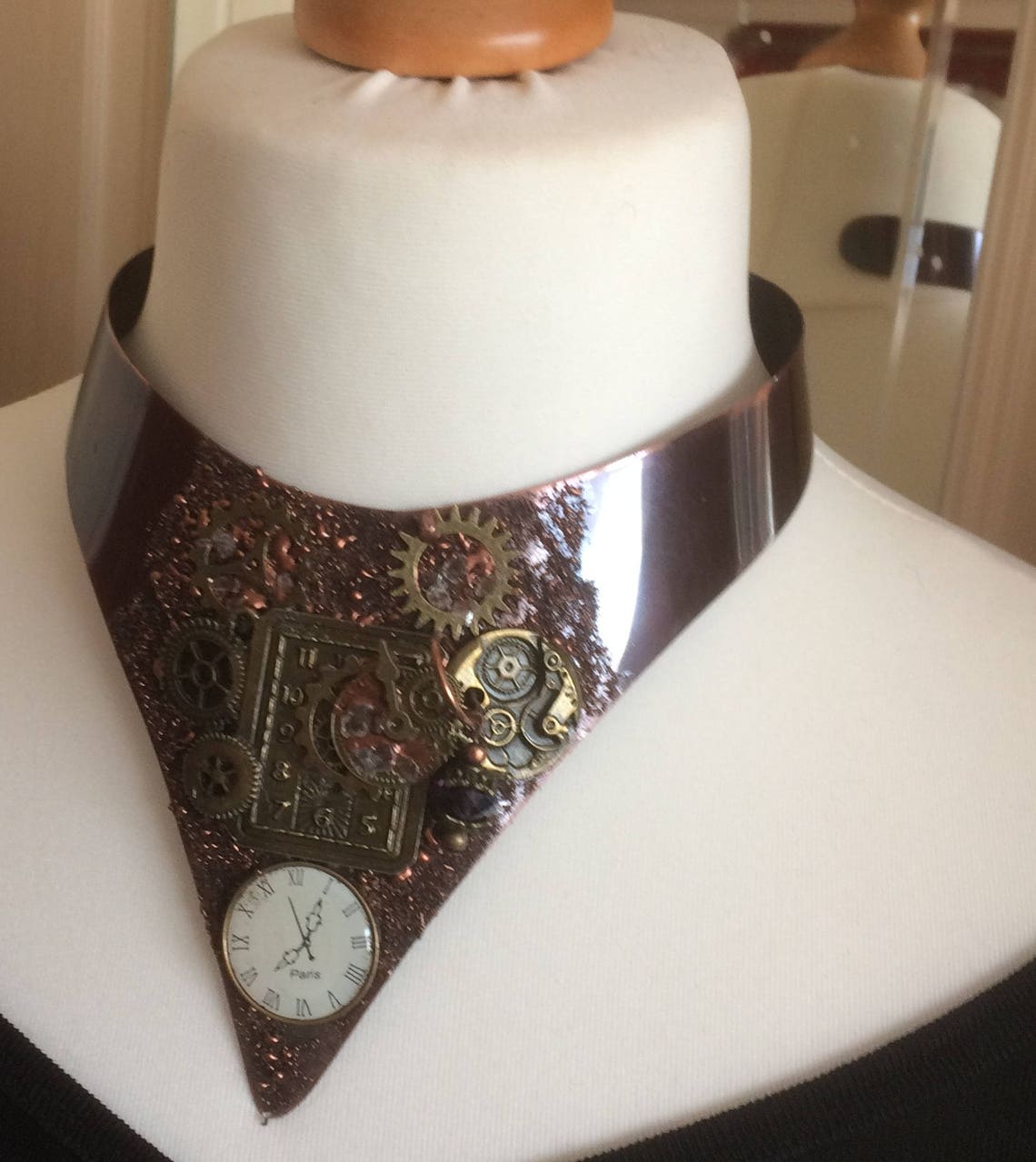 Exploding Time Steampunk Collar - Etsy UK