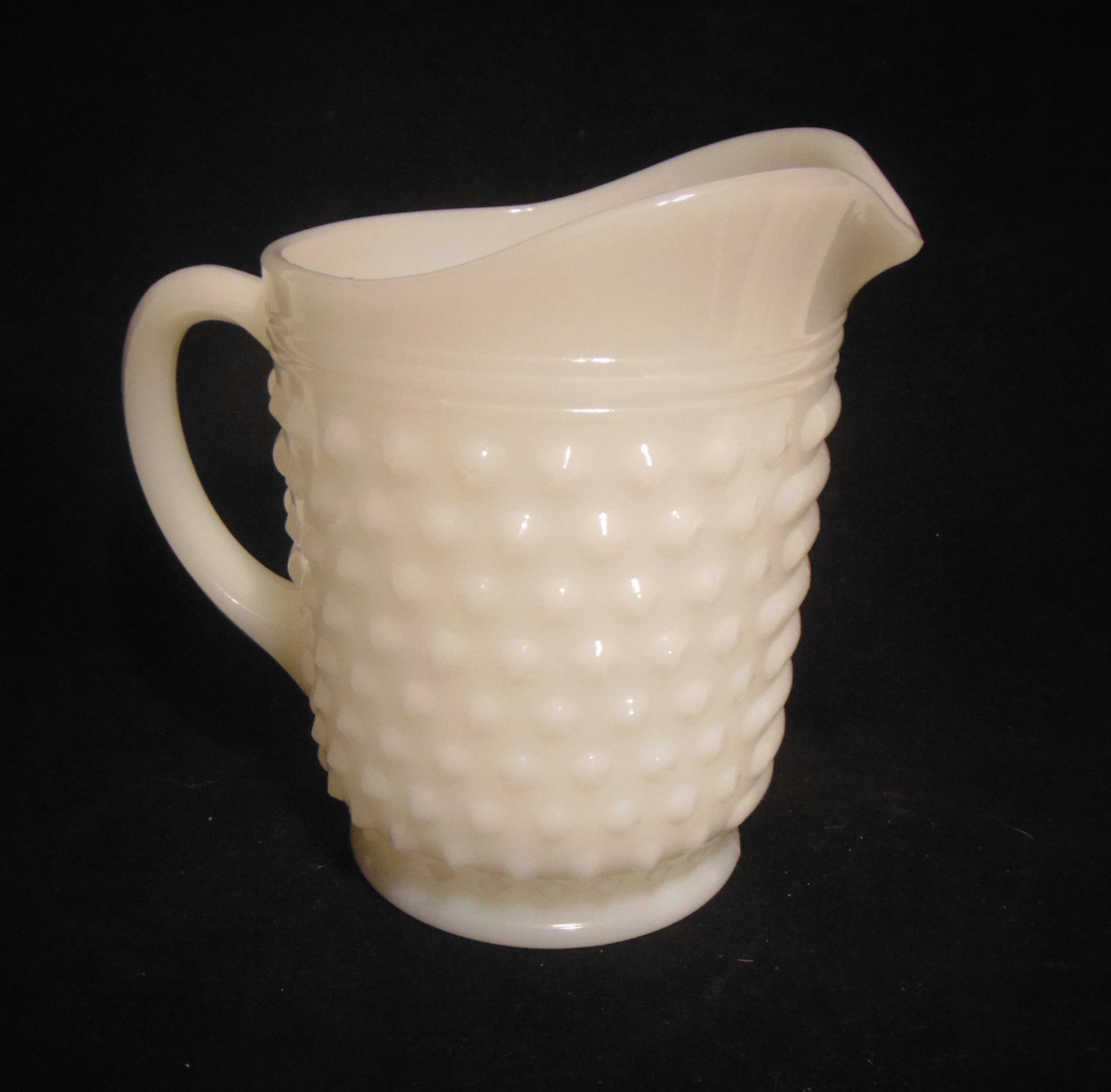 Anchor Hocking Hobnail Milk Glass Pitcher