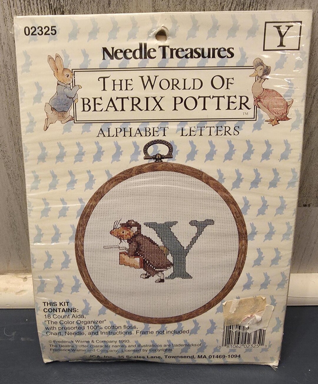 Needle Treasures the World of Beatrix Potter Alphabet Letters "y" Cross ...