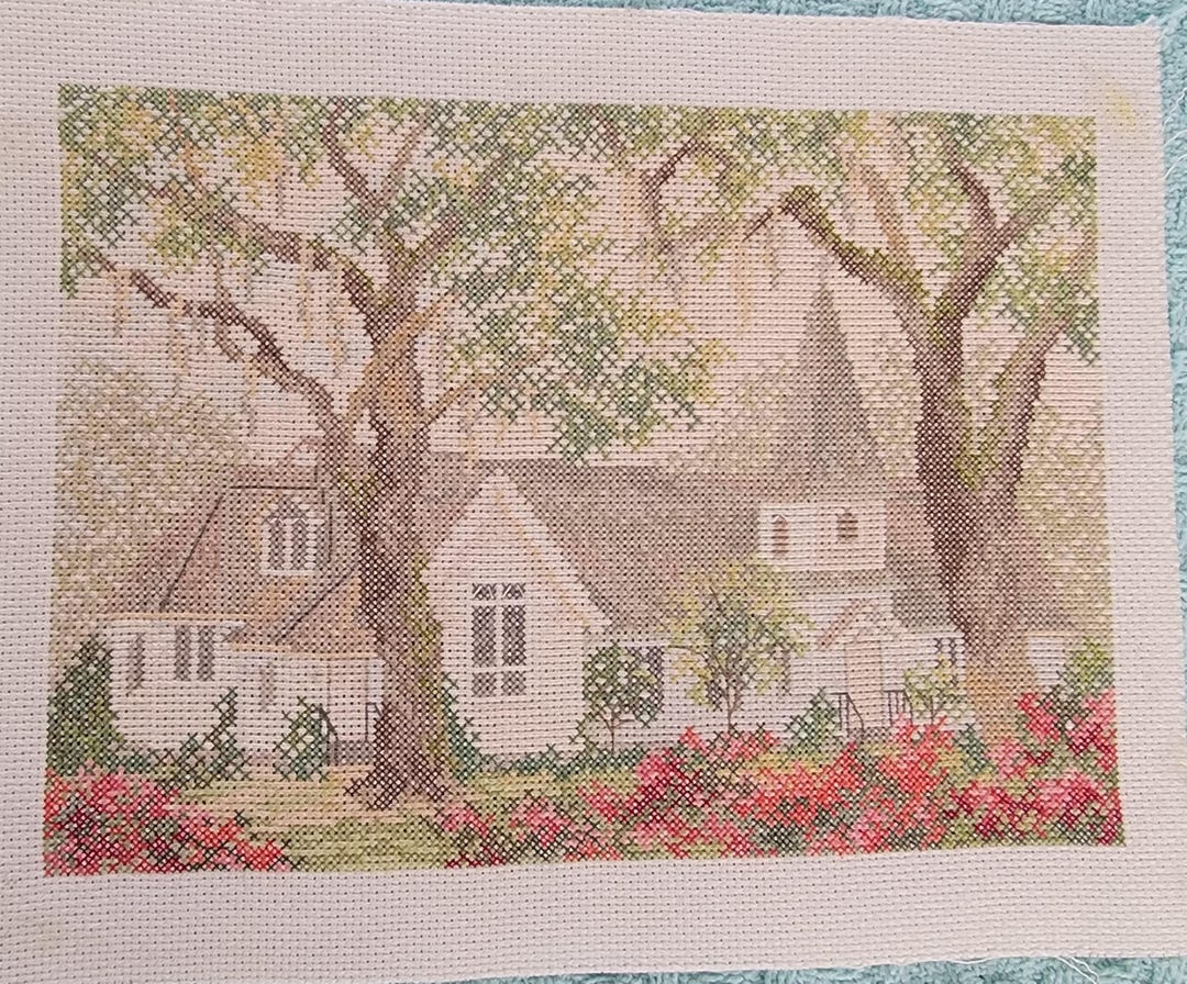 Finished Sanctuary Graph by Half Moon Stitchery - Etsy