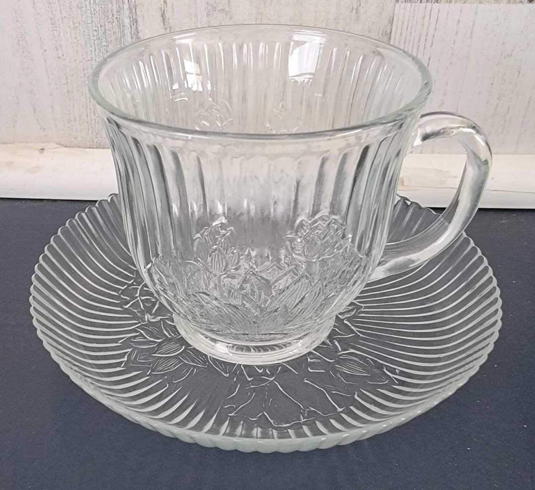 12 Piece Lotus Tea Cup Set - Etsy