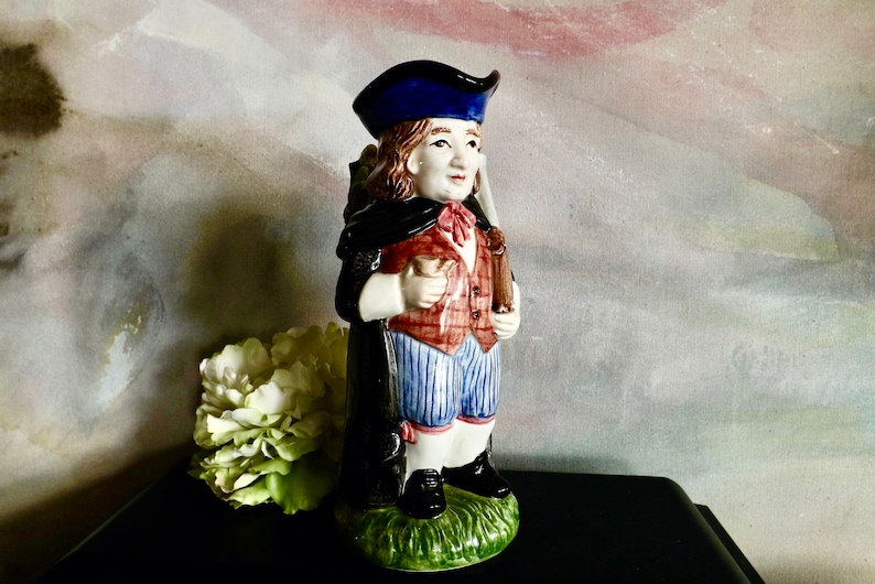 Vintage Toby Pitcher by Fitz & Floyd Pilgrim Man_majolica | Etsy