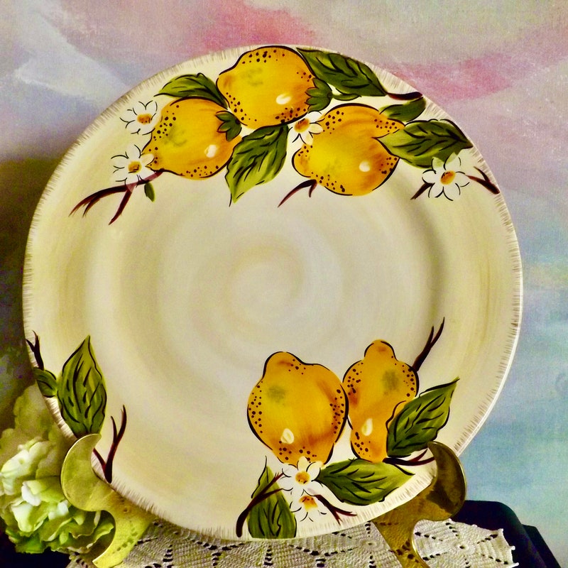 Ceramic Lemon Dinner Plates - Etsy