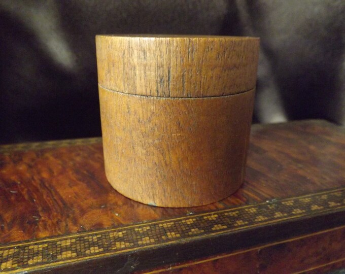 Antique Turned Wood Box_small Round Box_antique Wooden Box - Etsy