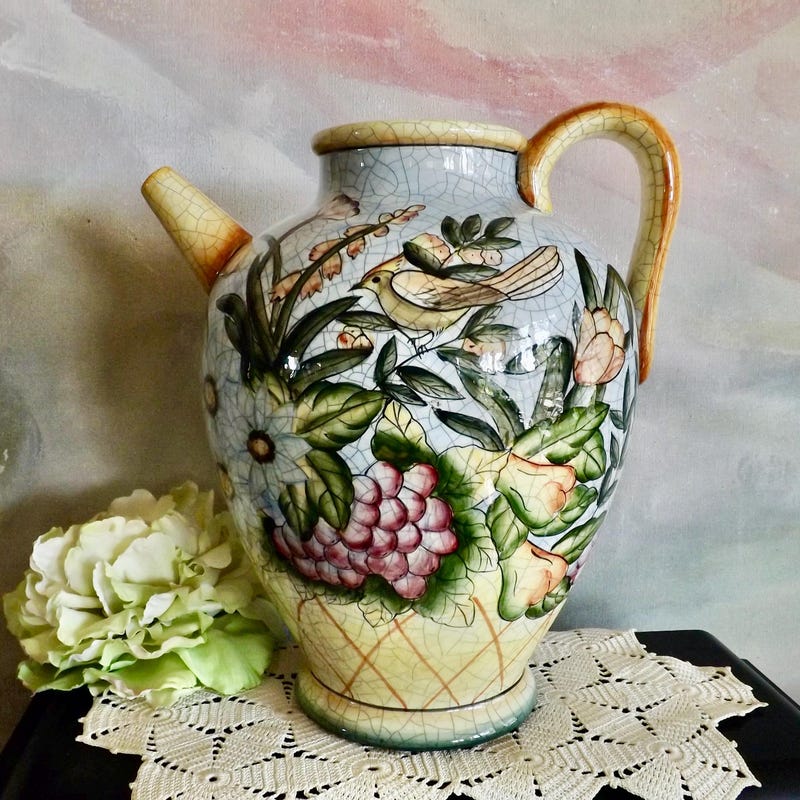 Antique French Olive Jug - Etsy