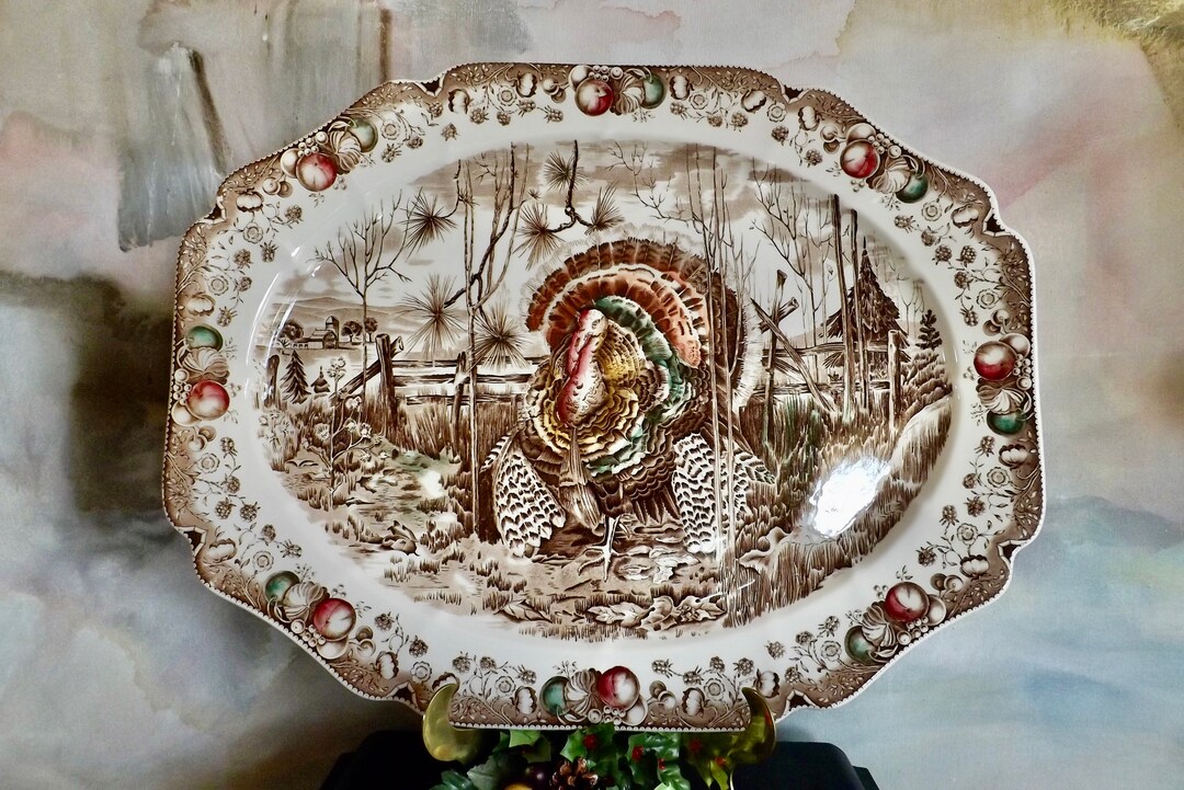 Vintage His Majesty Johnson Brothers 20 Turkey Platter 1950s ...