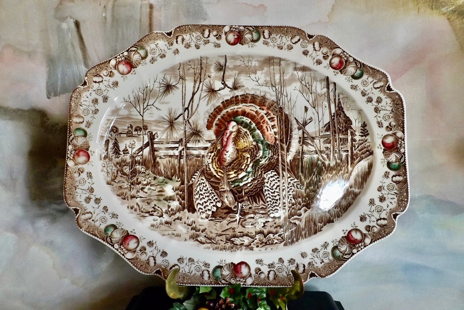 Vintage His Majesty Johnson Brothers 20 Turkey Platter - Etsy