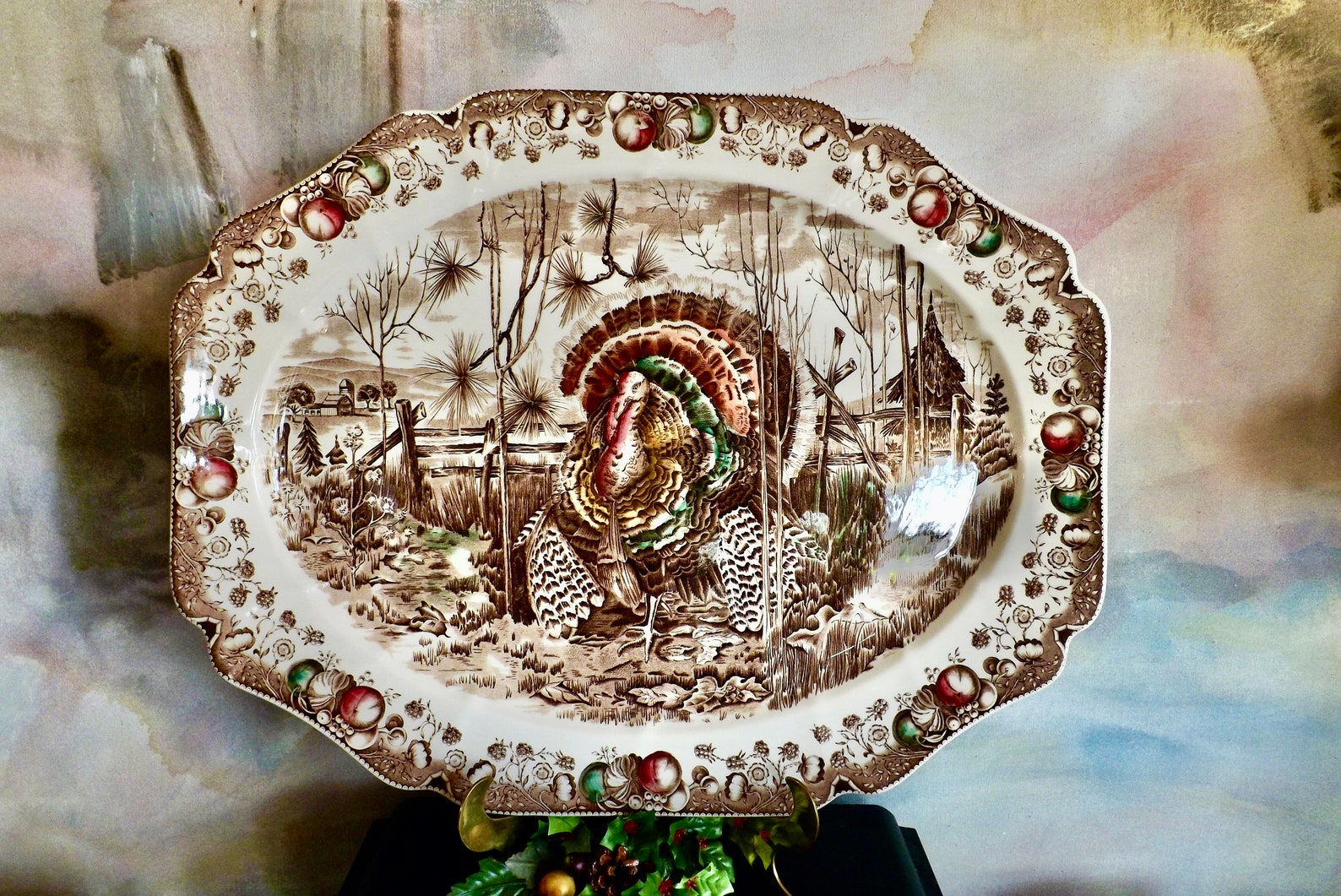Vintage His Majesty Johnson Brothers 20 Turkey Platter - Etsy
