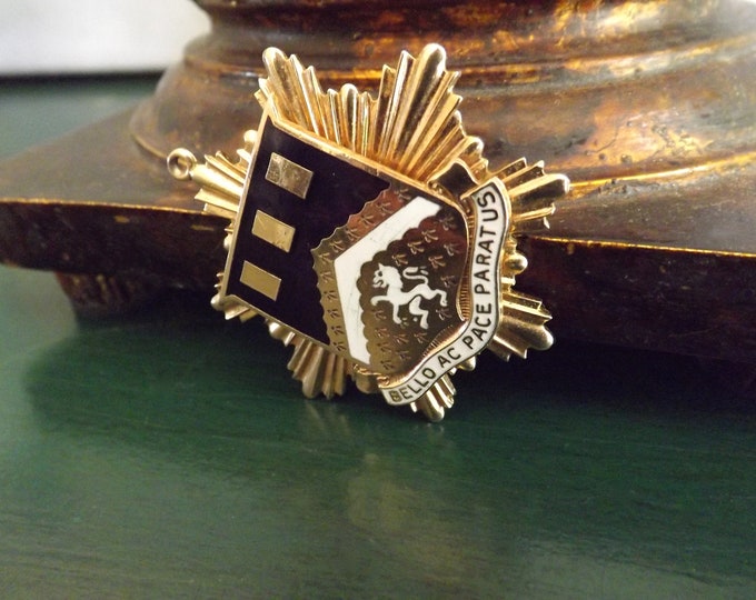 Vintage US Army 112th Engineer Battalion Unit Crest Pendant/medal ...