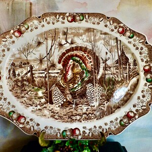 Vintage His Majesty Johnson Brothers 20 Turkey Platter 1950s ...